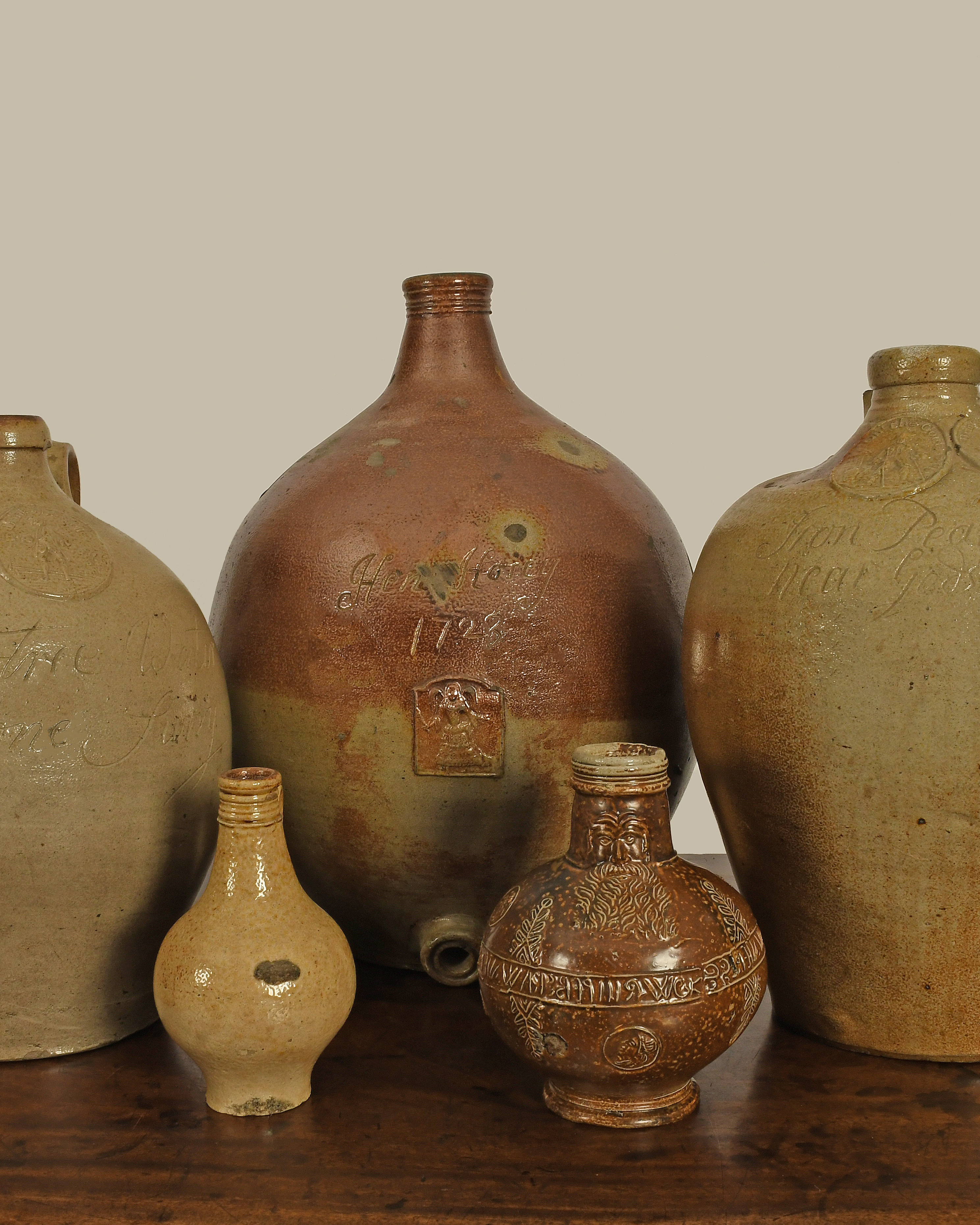 Stoneware bottles with stories | Woolley and Wallis